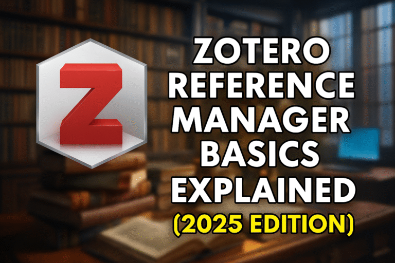 Zotero Reference Manager Basics Explained (2025 Edition) - Lifelong Research ｜ Resources and ...